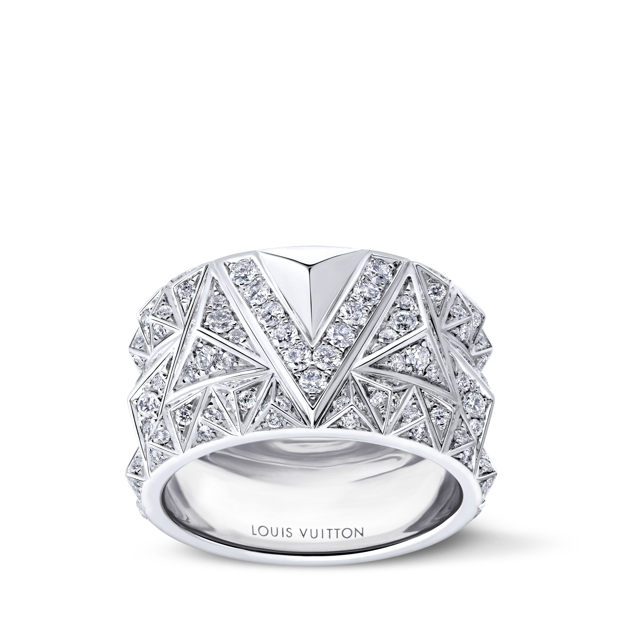 Bague Pure V, or blanc et diamants - Catégories de luxe | Joaillerie ...