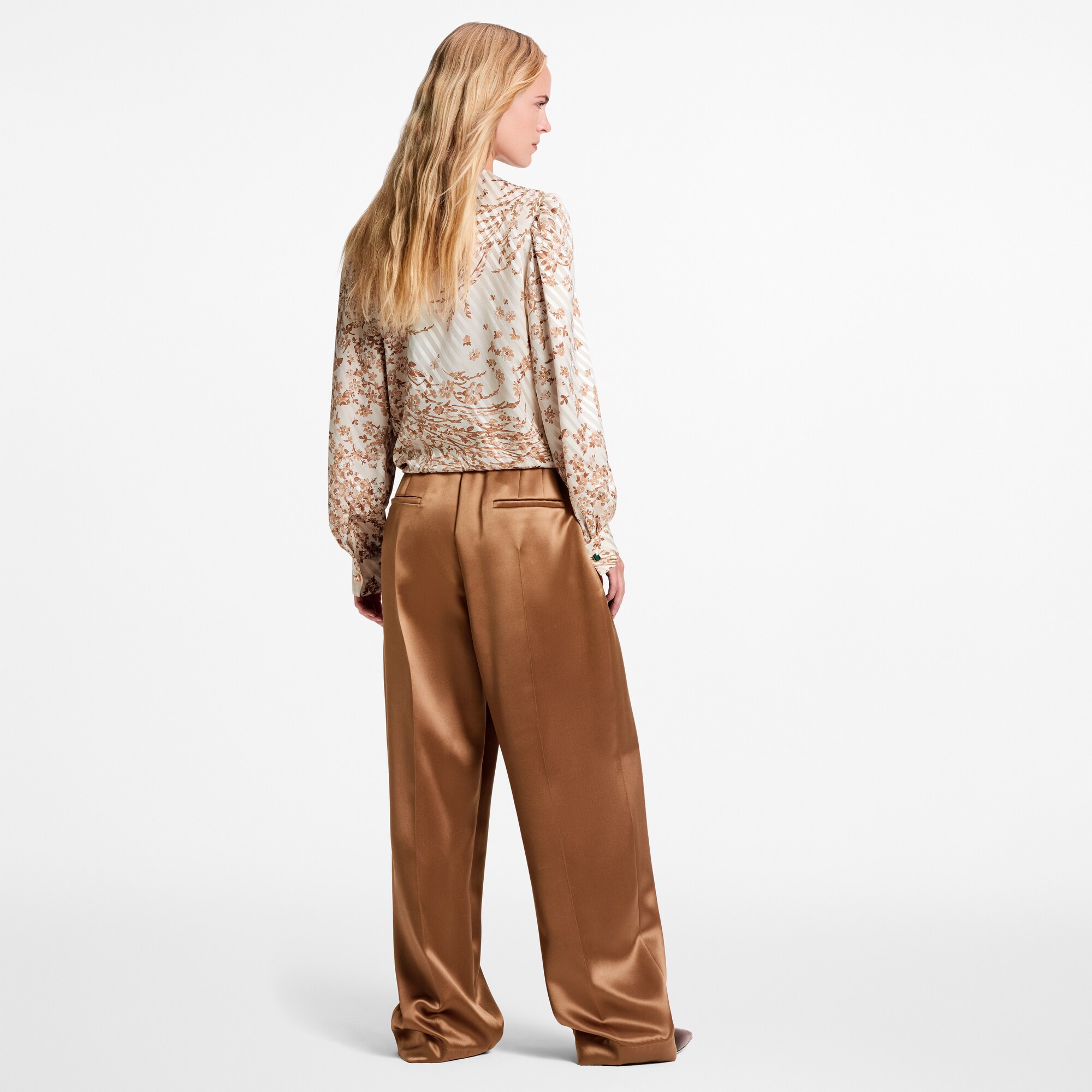 Blouse à jacquard floral - Prêt-à-porter de luxe | Femme | LOUIS VUITTON