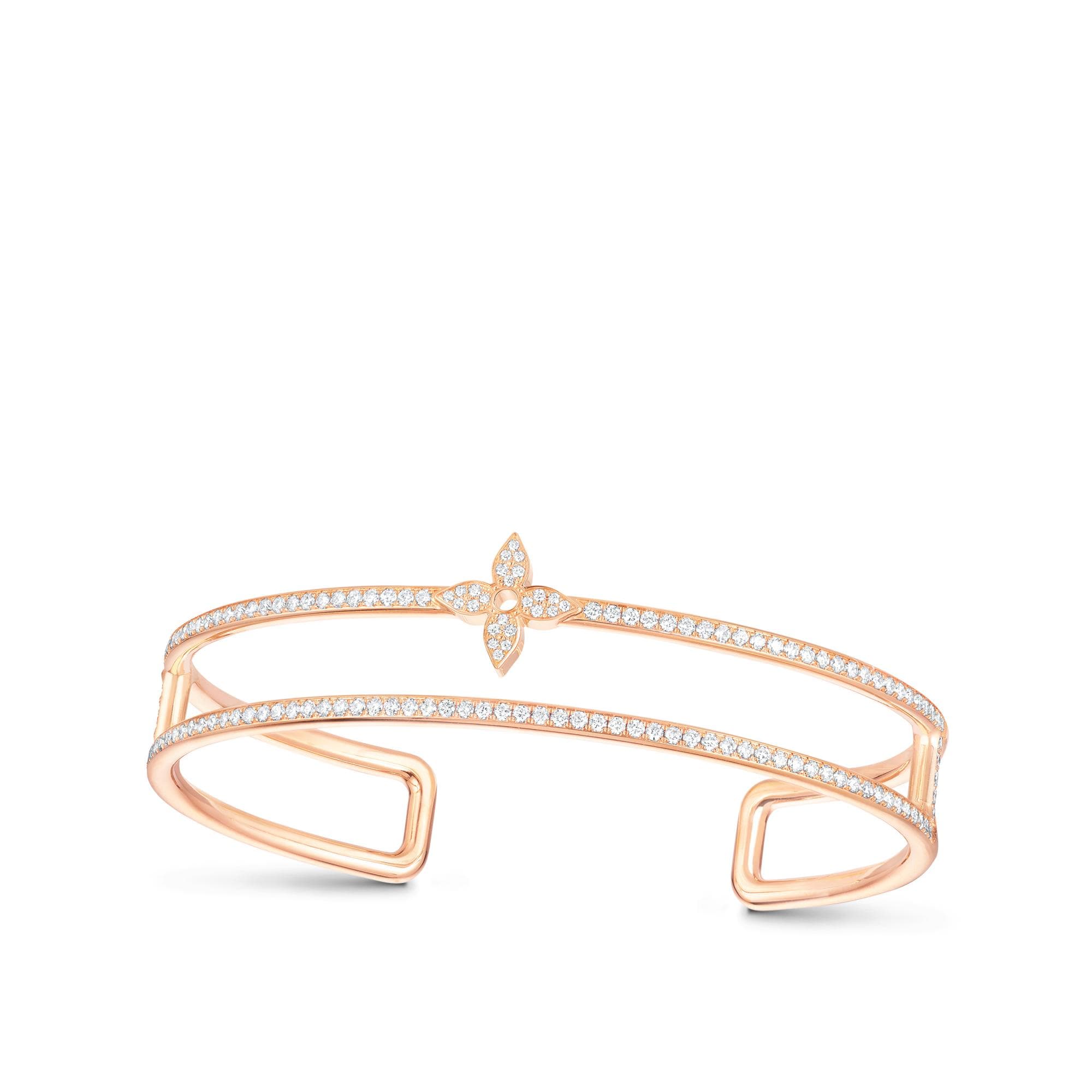 Bracelet deux rangs Idylle Blossom, or rose et diamants - Catégories de ...