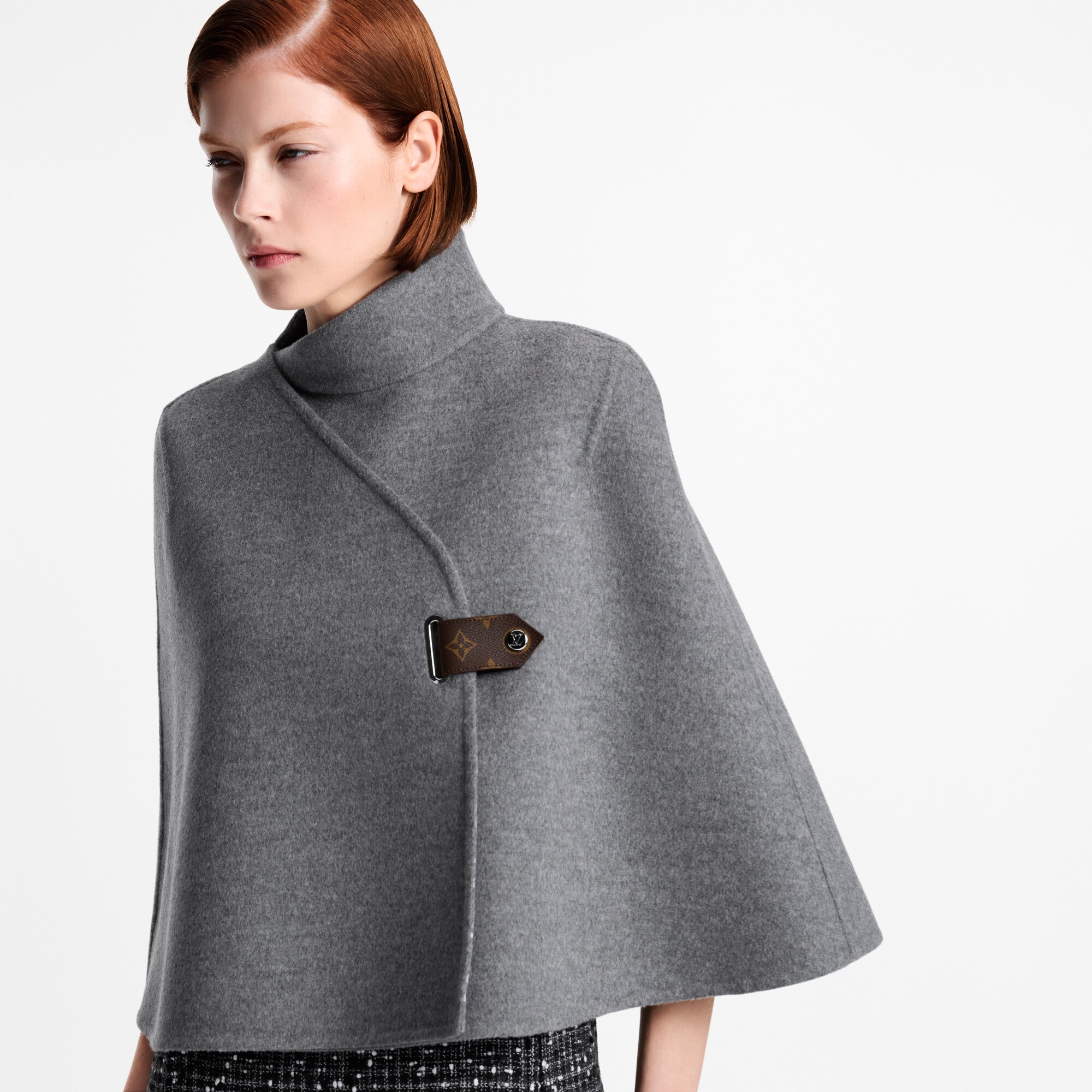 Cape à col asymétrique - Prêt-à-porter de luxe | Femme | LOUIS VUITTON