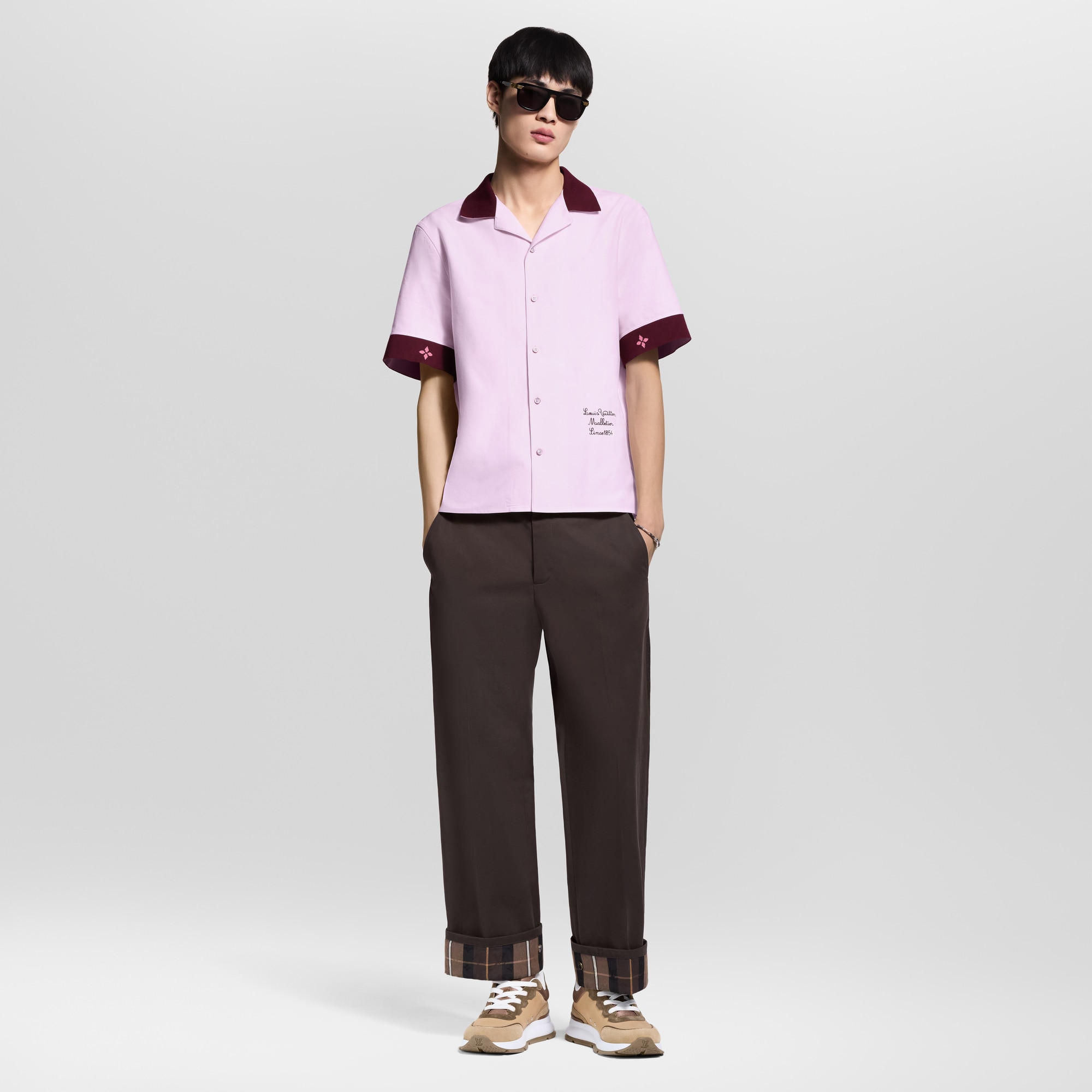 Chemise manches courtes à col côtelé | LOUIS VUITTON