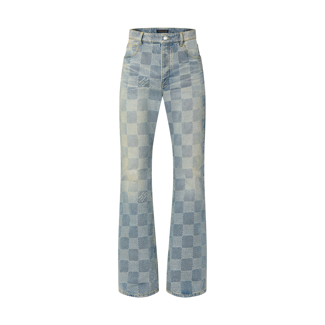 Jean bootcut Damier Denim 3D - Prêt-à-porter de luxe | Homme 1AGHV4 ...