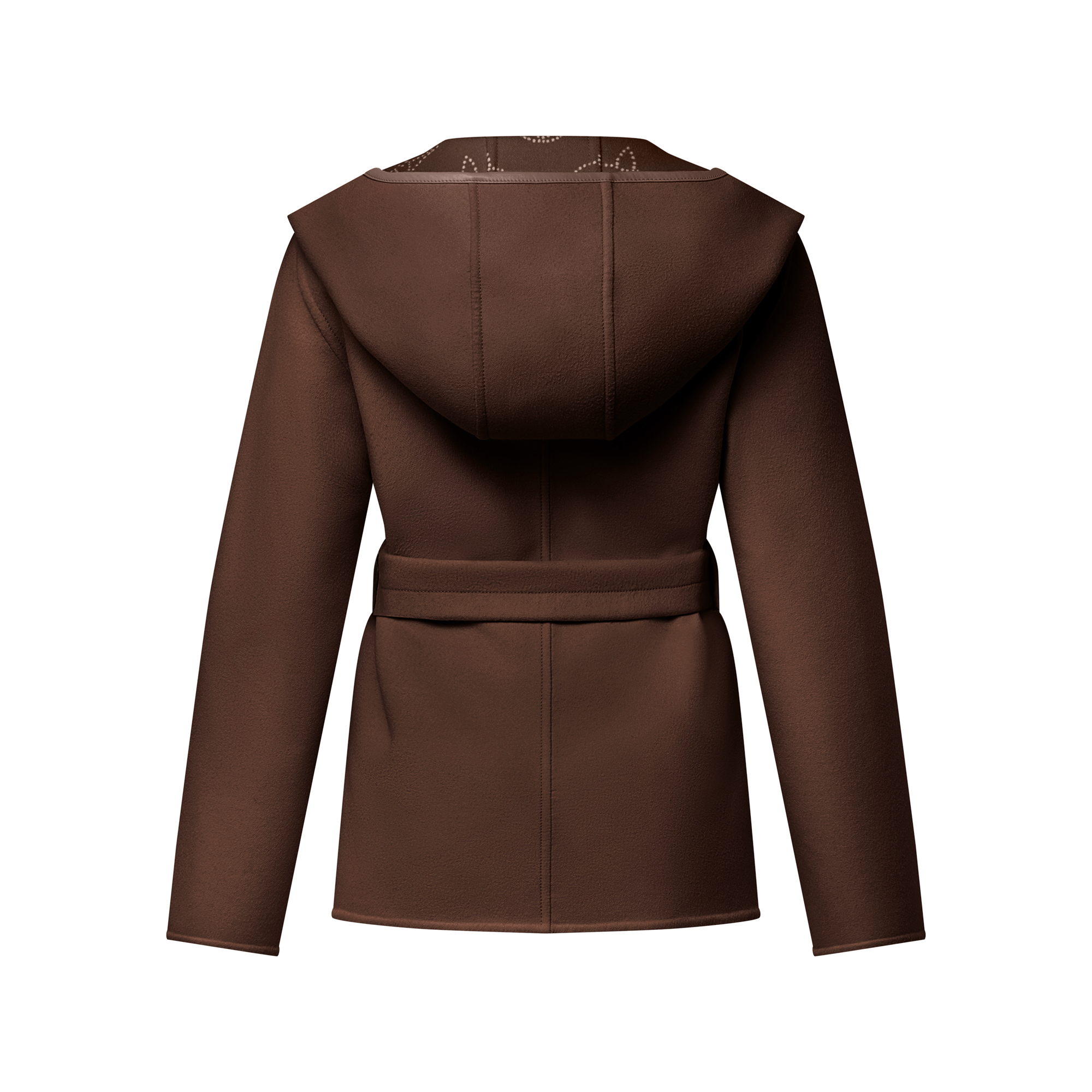 Manteau court croisé réversible à capuche - Prêt-à-porter de luxe ...