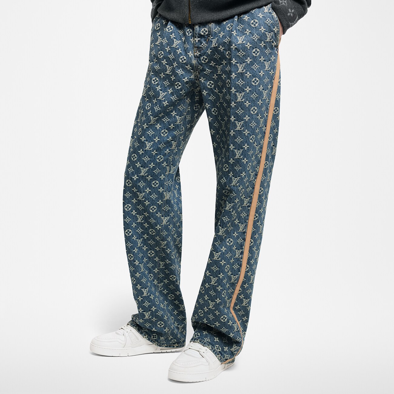 Pantalon habillé en denim Monogram - Prêt-à-porter de luxe | Homme ...