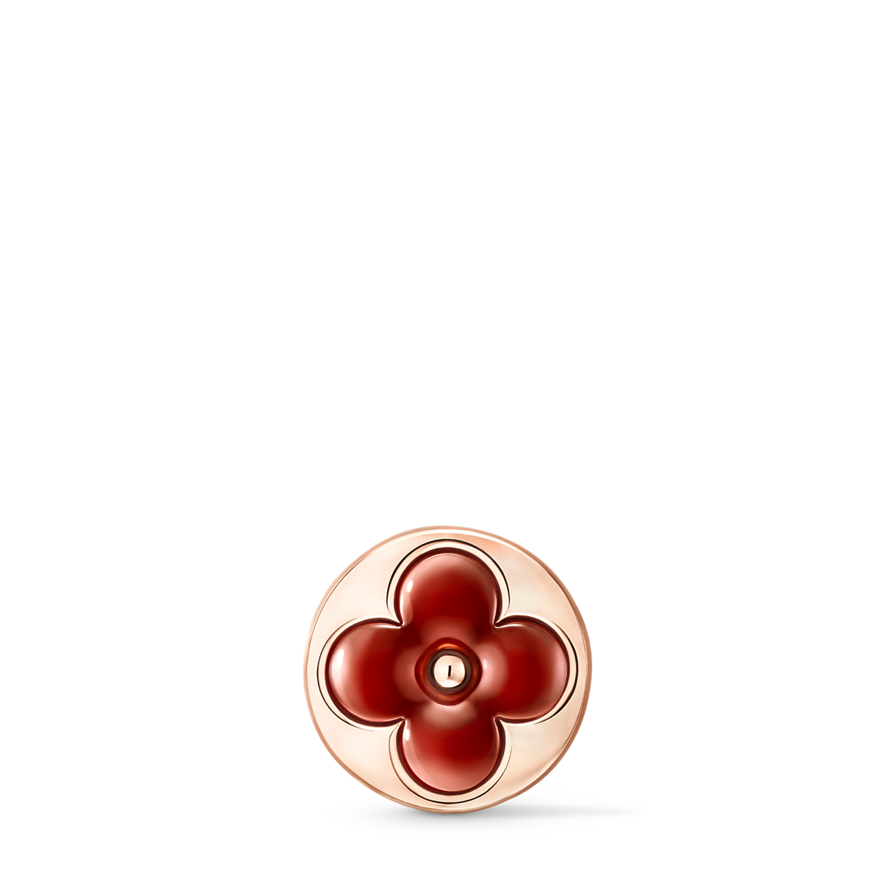 Puce d'oreille Sun Color Blossom BB, or rose et cornaline - Vendue à l ...