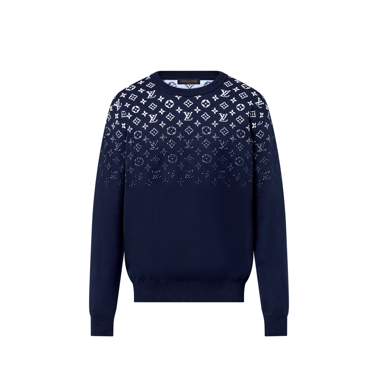 Haut à col rond en coton Monogram Gradient - Prêt-à-porter de luxe ...