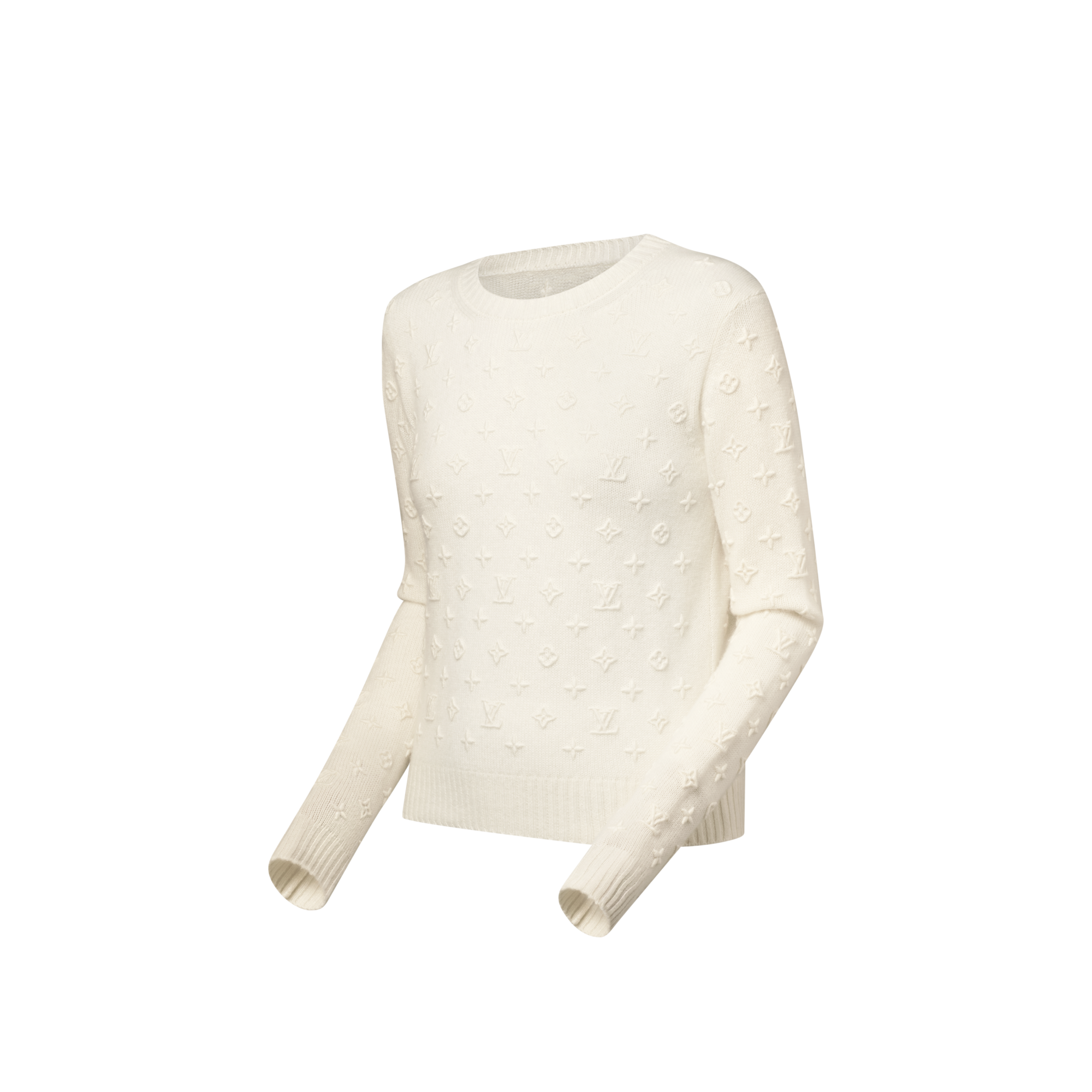 Pull en maille Monogram 3D - Prêt-à-porter de luxe | Femme | LOUIS VUITTON