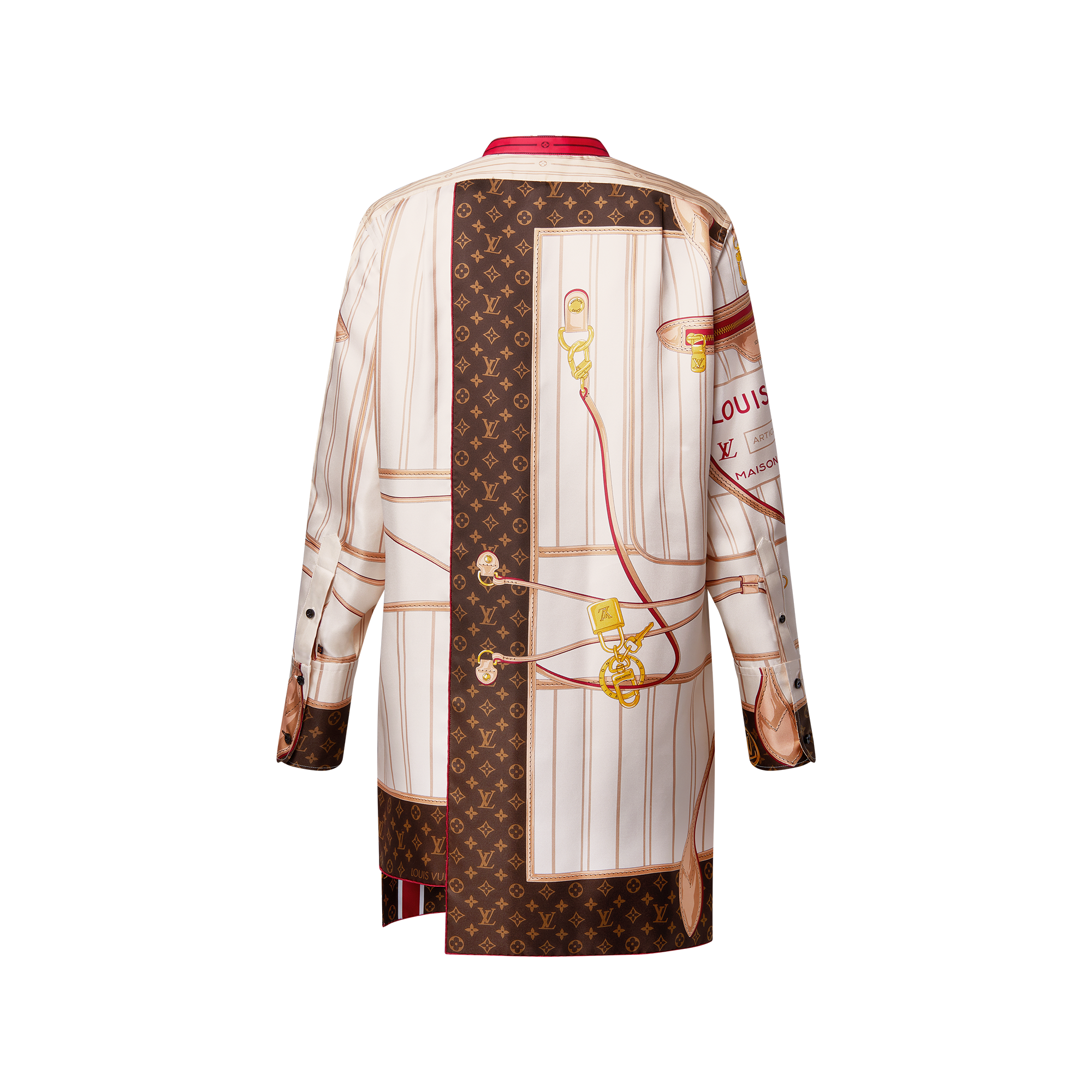 Robe à imprimé foulard et Neverfull en soie | LOUIS VUITTON