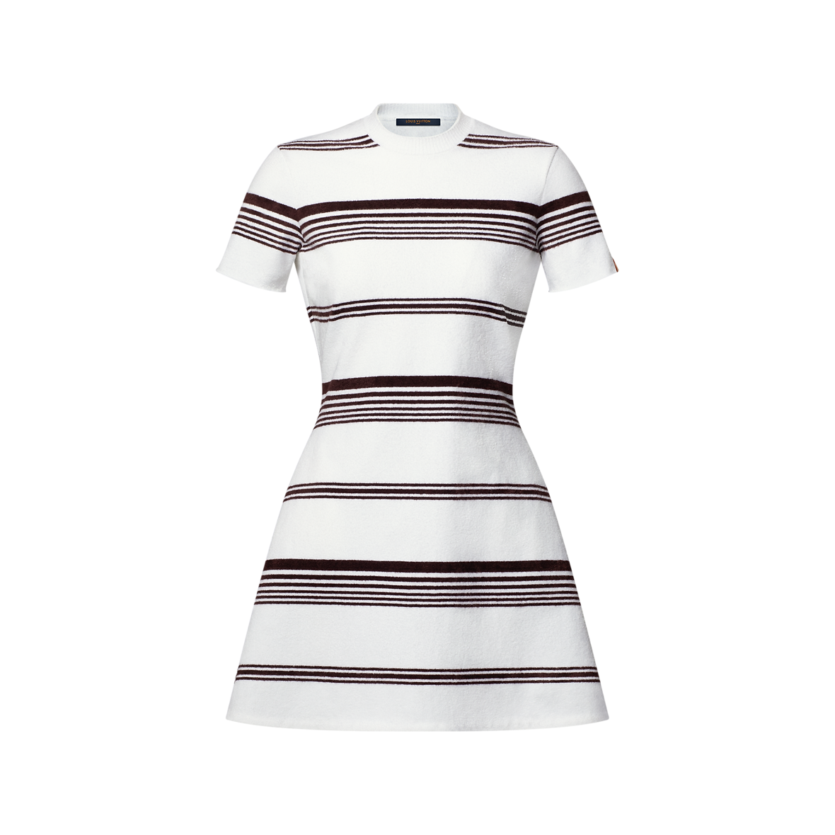 Robe patineuse rayée en maille - Prêt-à-porter de luxe | Femme | LOUIS ...