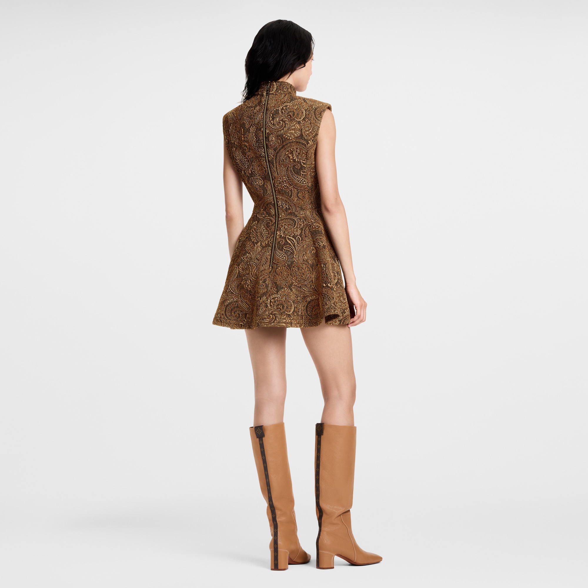 Robe trapèze en jacquard lurex - Prêt-à-porter de luxe | Femme 1AJEDH ...