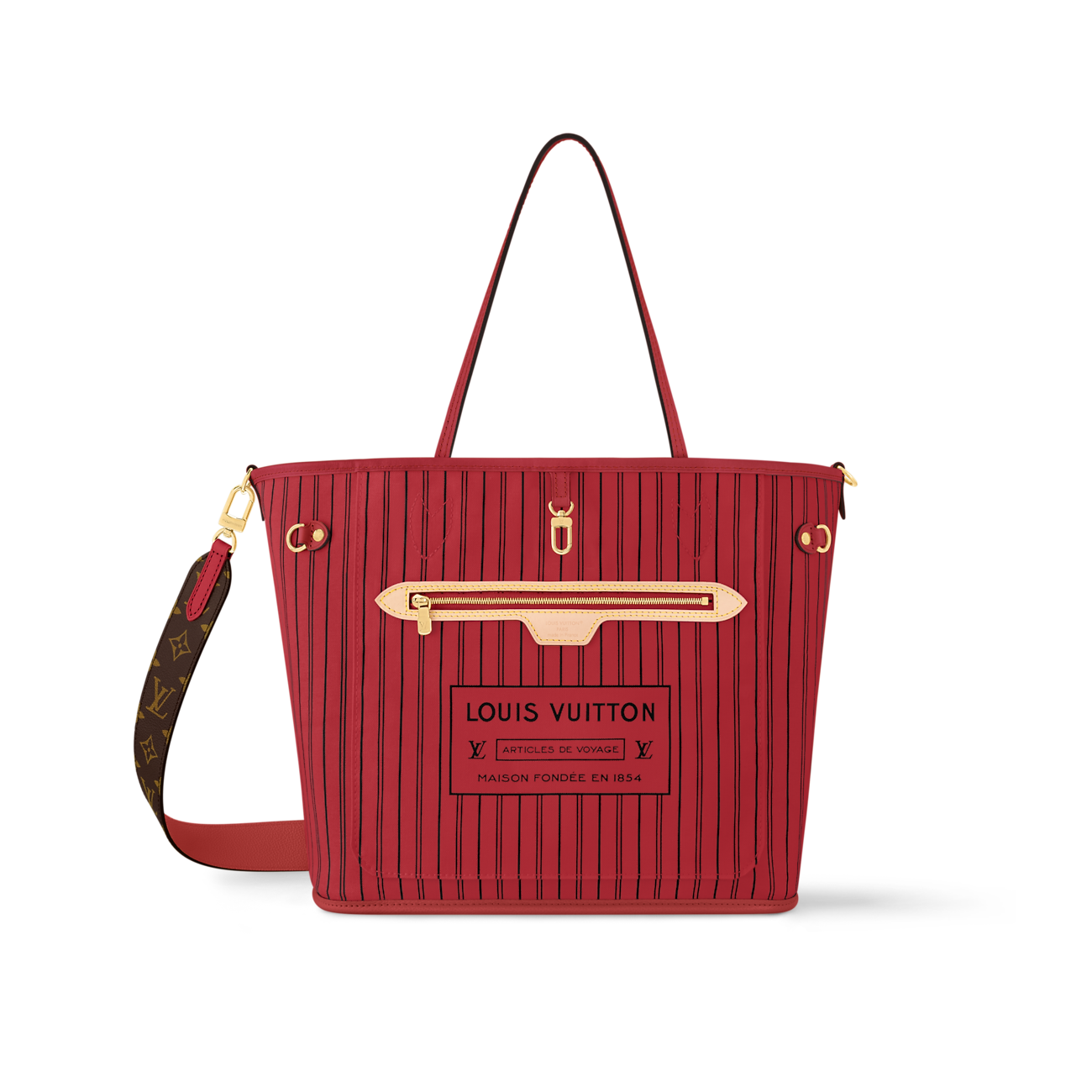 Sac Neverfull Bandoulière Inside Out MM Toile Monogram - Sacs Femme de ...