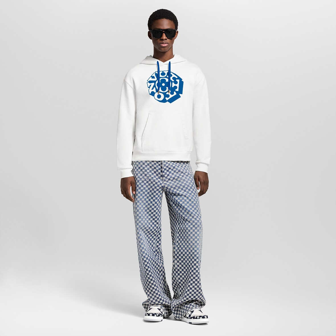 Sweat à capuche à signature imprimée | LOUIS VUITTON