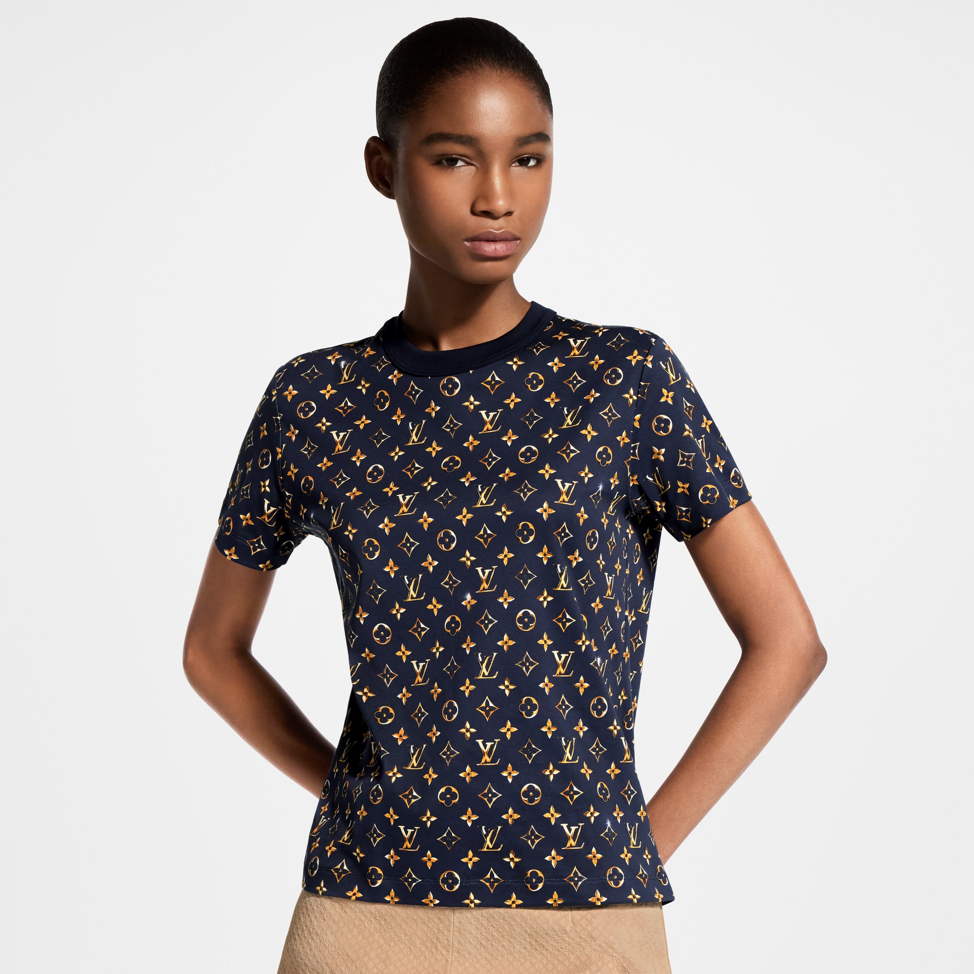 Tee-shirt à imprimé Monogram chrome | LOUIS VUITTON