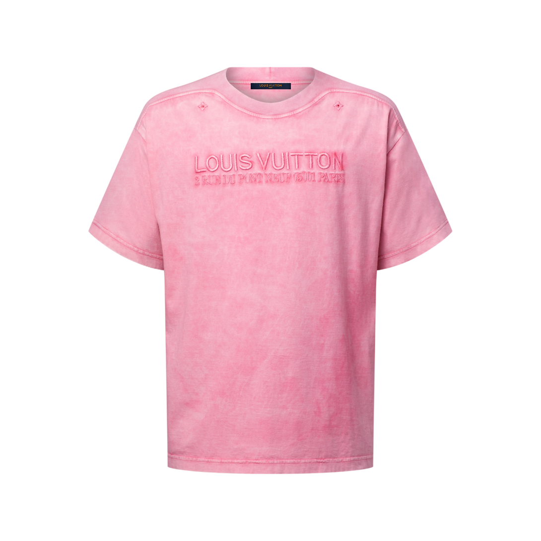 Tee-shirt délavé à détails côtelés - Prêt-à-porter de luxe | Homme ...