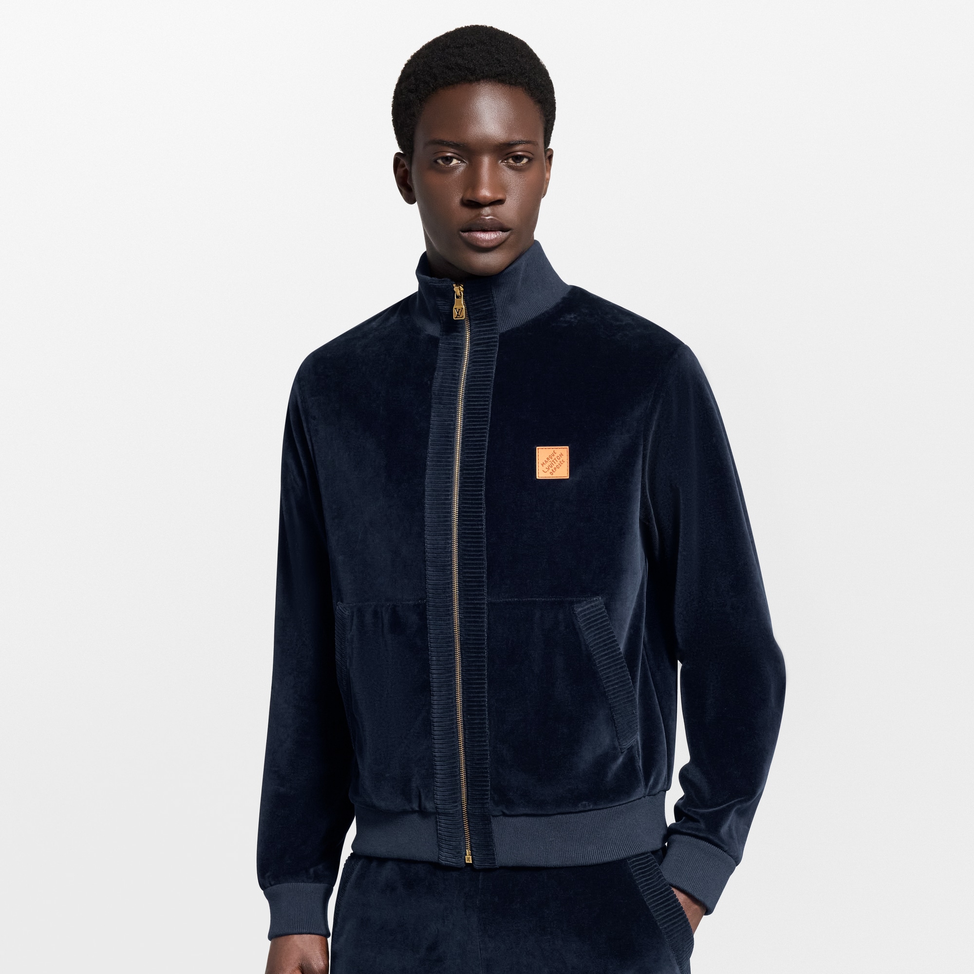 Veste de jogging chic en velours | LOUIS VUITTON
