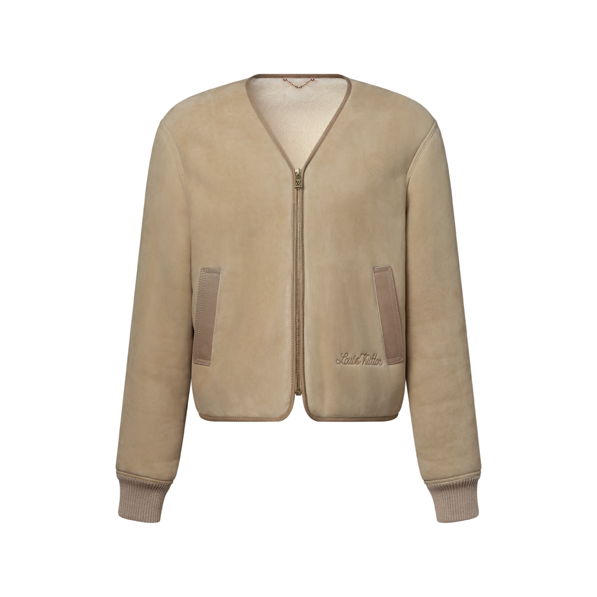 Veste ornementée à doublure en shearling - Prêt-à-porter de luxe ...